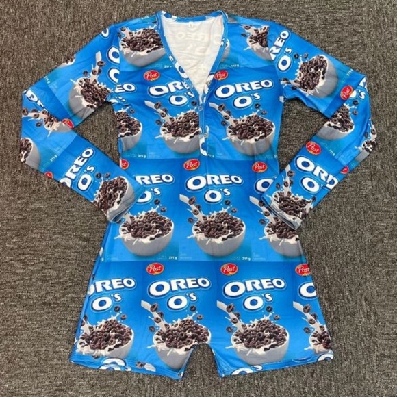 Intimates & Sleepwear | C04 Oreo Inspired Long Sleeve Short Pajama ...